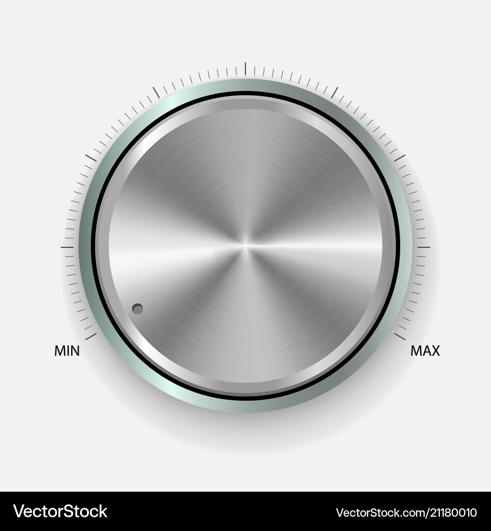 Dial knob Royalty Free Vector Image - VectorStock