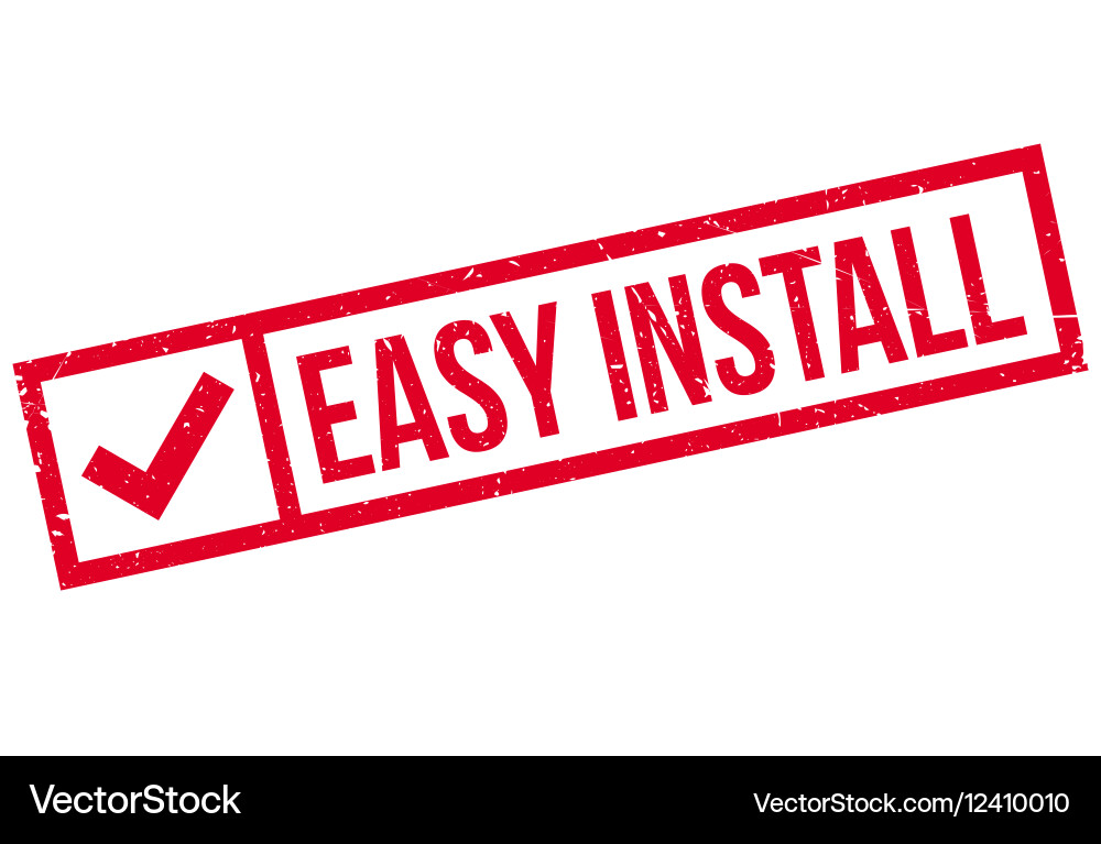 Easy install stamp Royalty Free Vector Image - VectorStock Easy install stamp Royalty Free Vector Image - VectorStock
