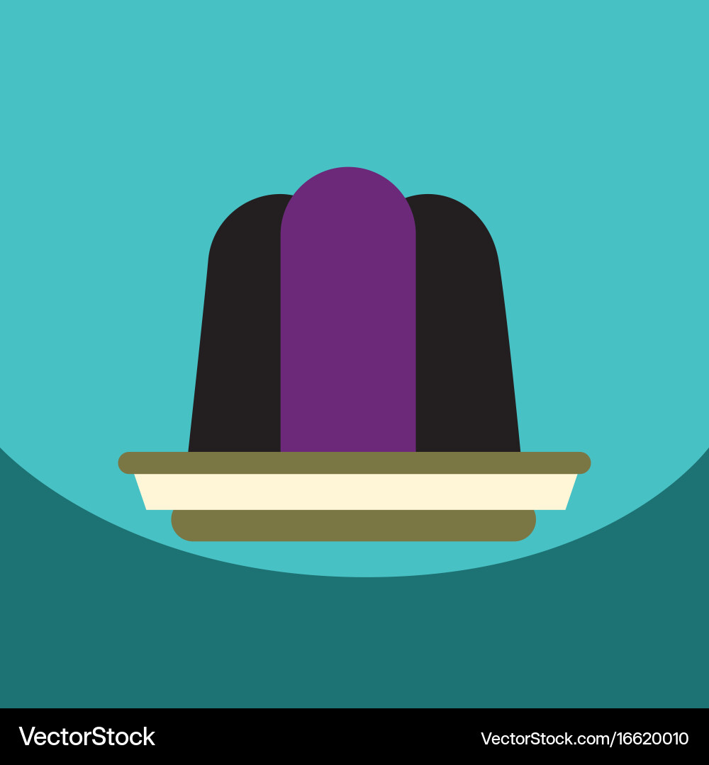 Flat icon design collection jelly dessert Vector Image