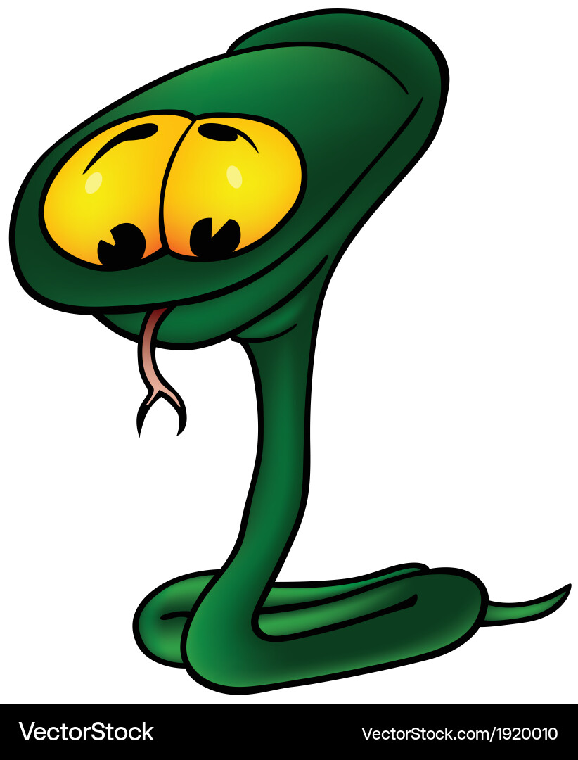 Green snake Royalty Free Vector Image - VectorStock