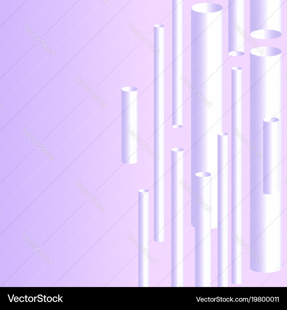 3d white pipes Royalty Free Vector Image - VectorStock