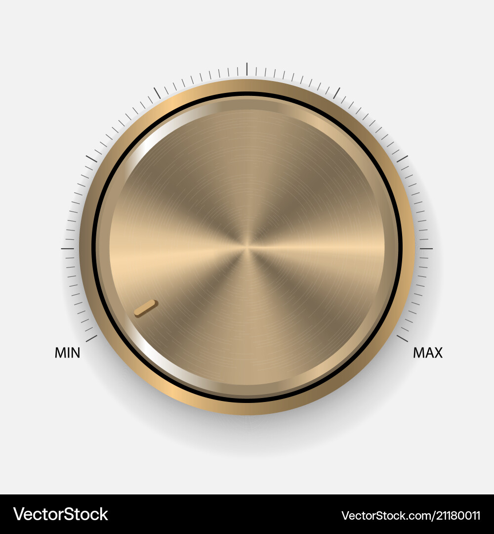 Dial knob Royalty Free Vector Image - VectorStock