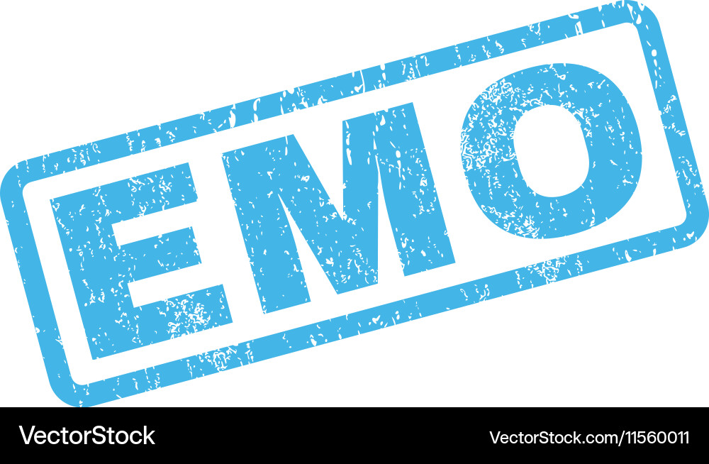 Emo rubber stamp Royalty Free Vector Image - VectorStock