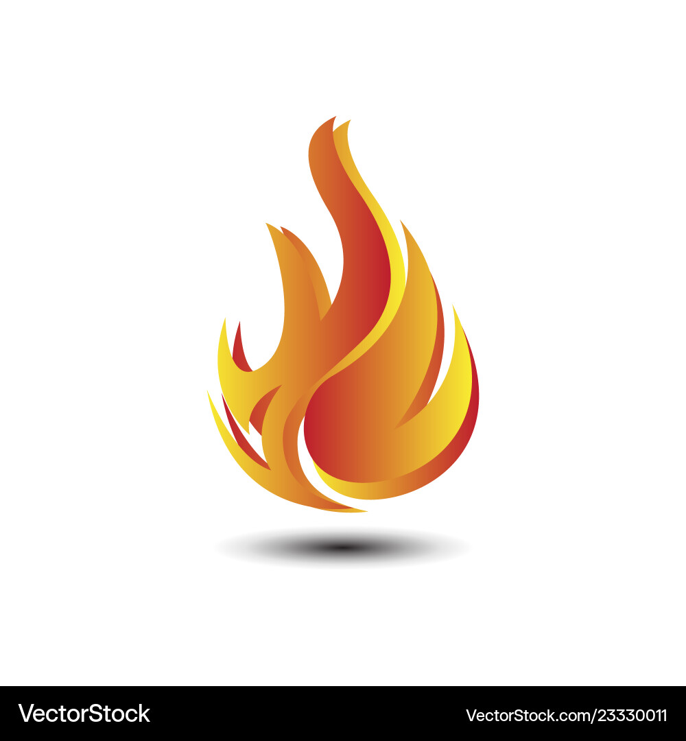 Fire tech logo Royalty Free Vector Image - VectorStock