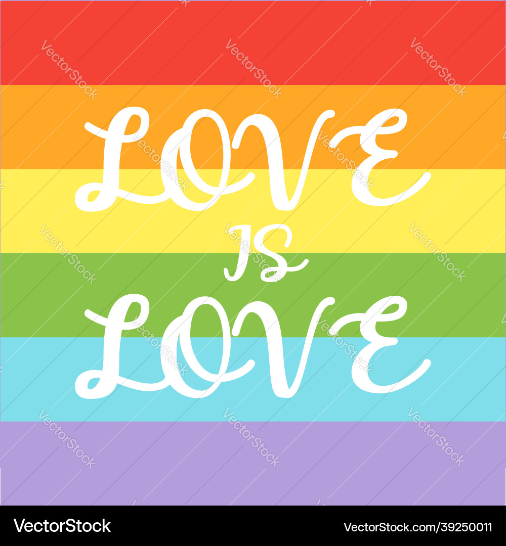 Hand drawn doodle sketch lgbt love Royalty Free Vector Image