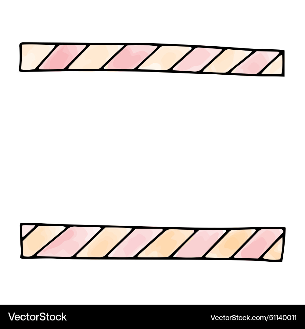 Hand drawn doodle watercolour frame with copy Vector Image