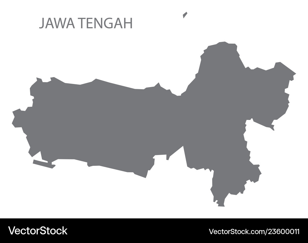 Jawa tengah indonesia map grey Royalty Free Vector Image Jawa tengah indonesia map grey Royalty Free Vector Image