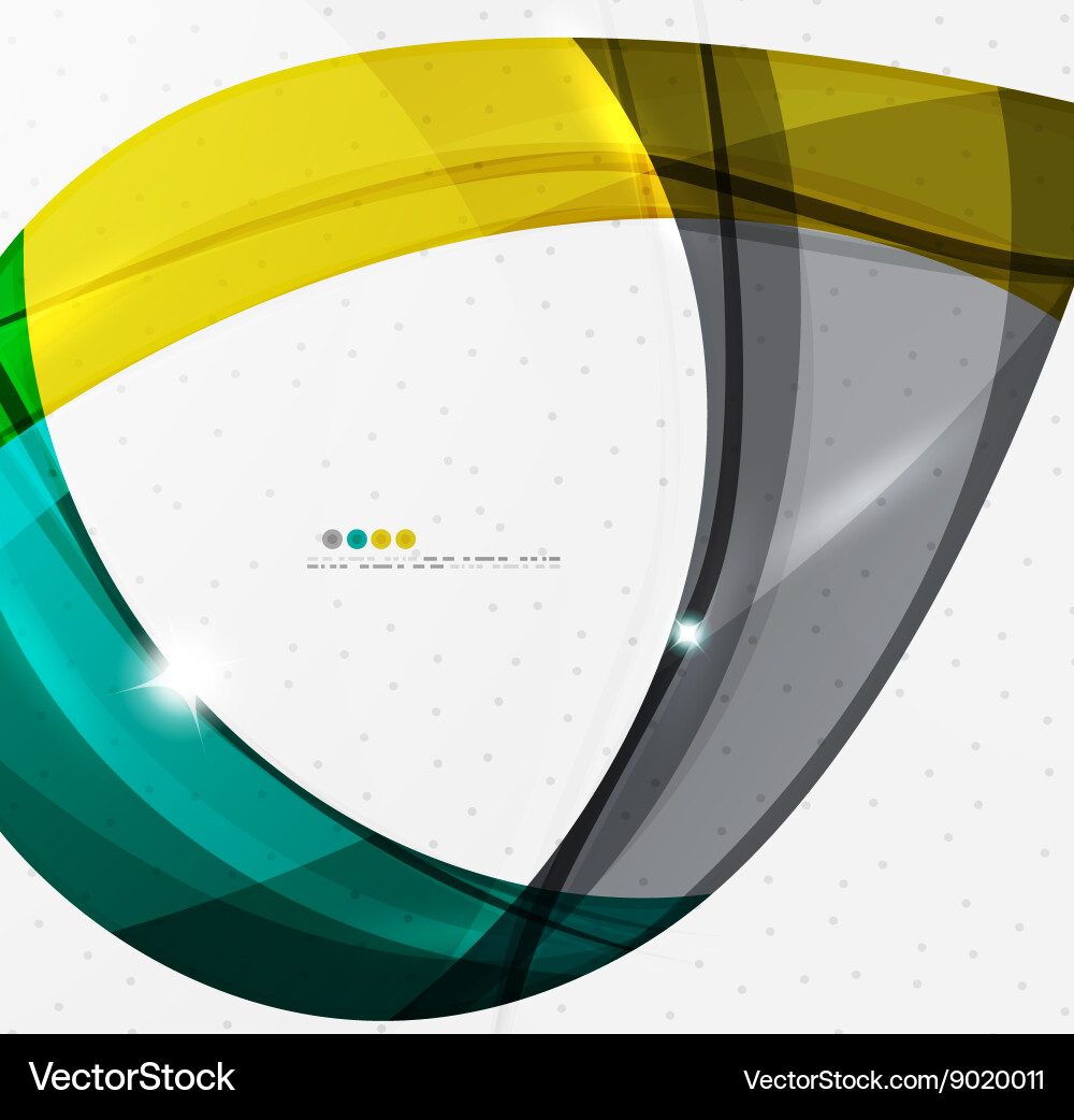 Leaf shape wave abstract background Royalty Free Vector