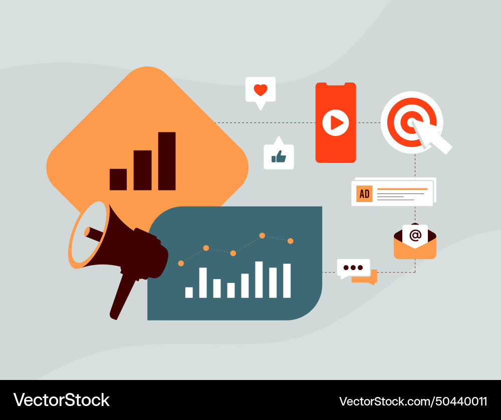 Marketing mix modeling advertising roi secrets Vector Image
