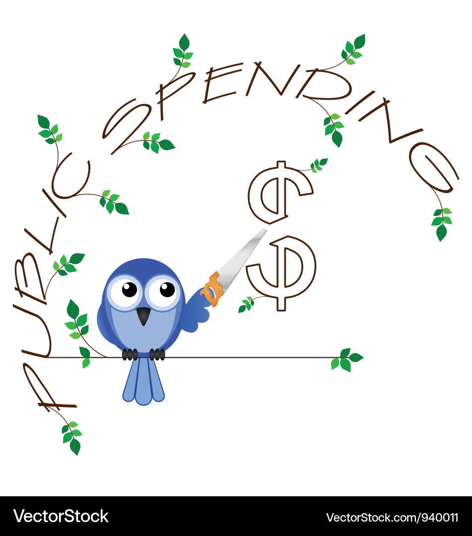 Public spending Royalty Free Vector Image - VectorStock