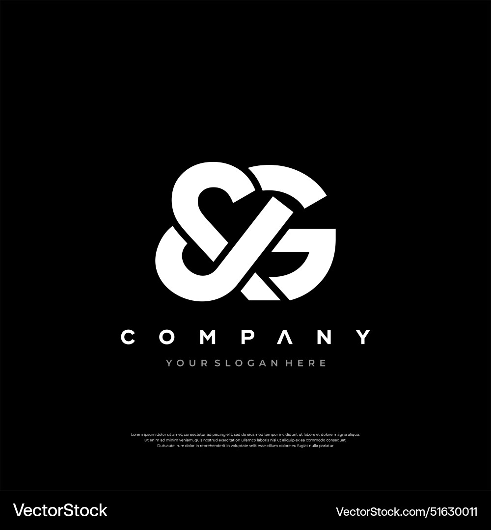 Refined jg monogram for professional impact Vector Image