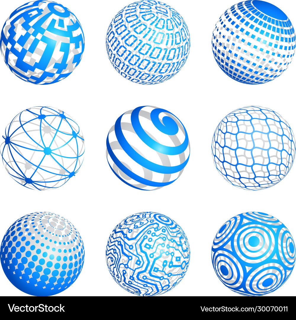 Technological sphere Royalty Free Vector Image