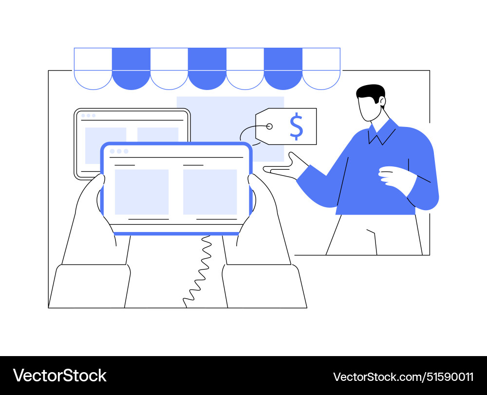 Testing device isolated cartoon Royalty Free Vector Image