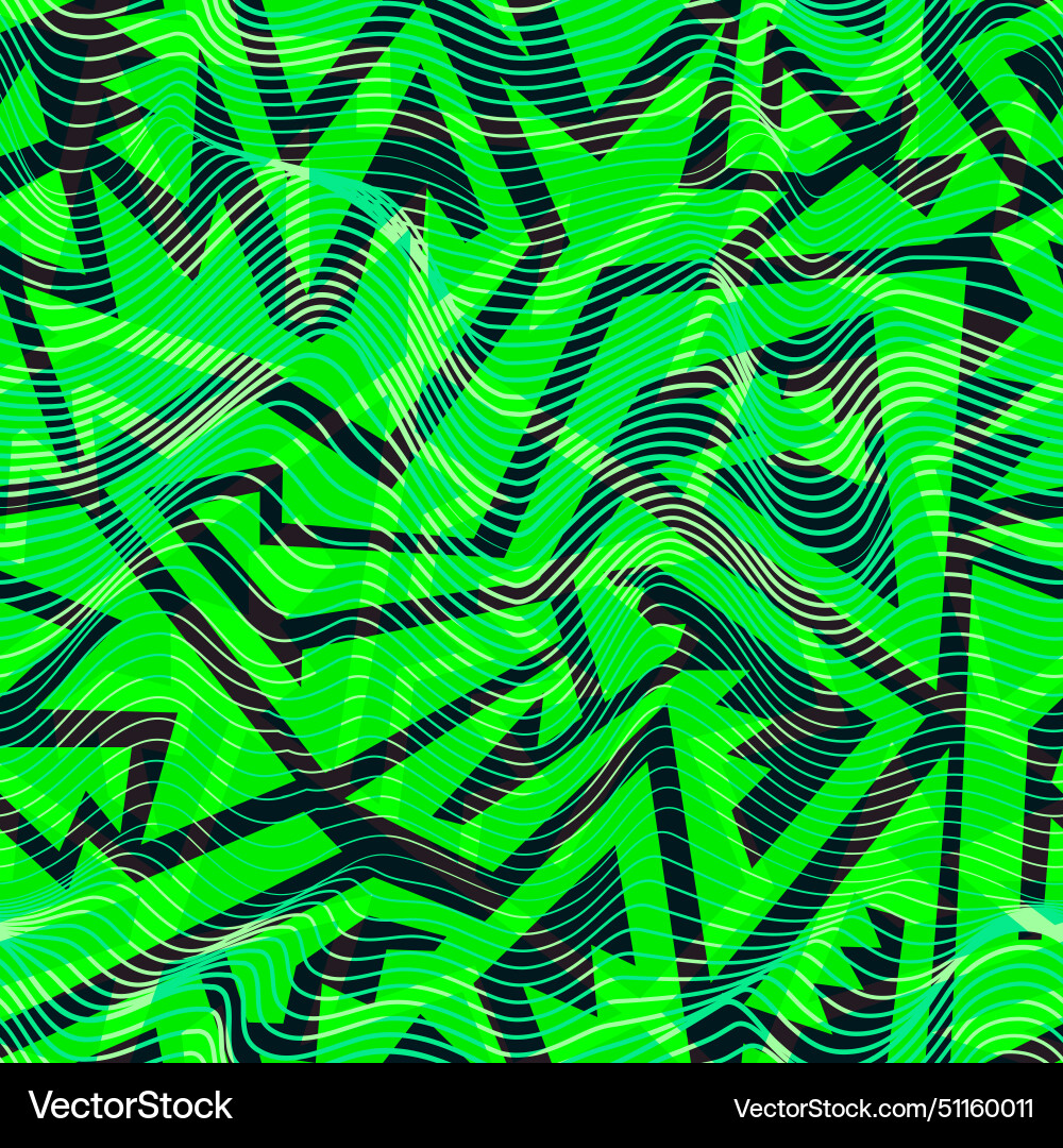 Toxic Green Geometric Pattern Royalty Free Vector Image