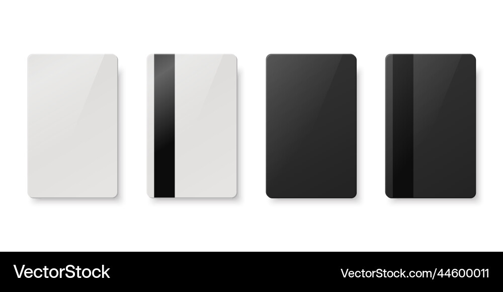 White and black gift card certificate Royalty Free Vector