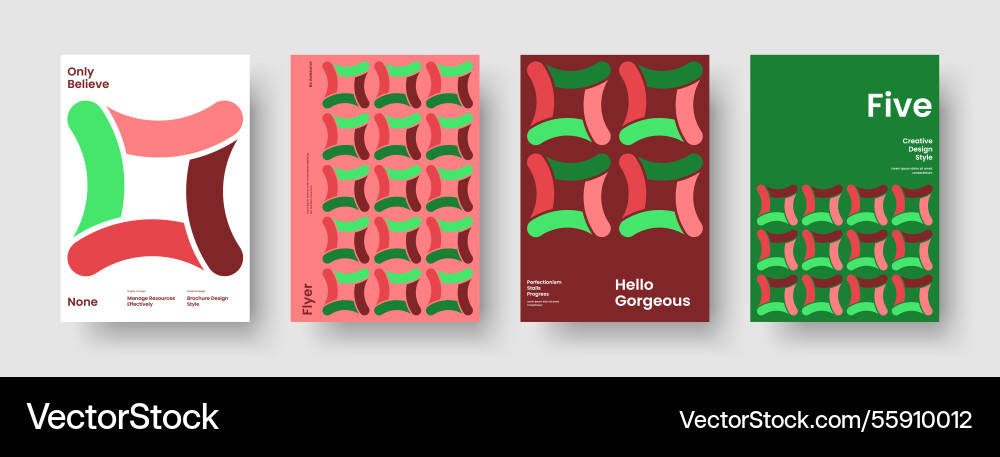 Abstract poster layout isolated background Vector Image