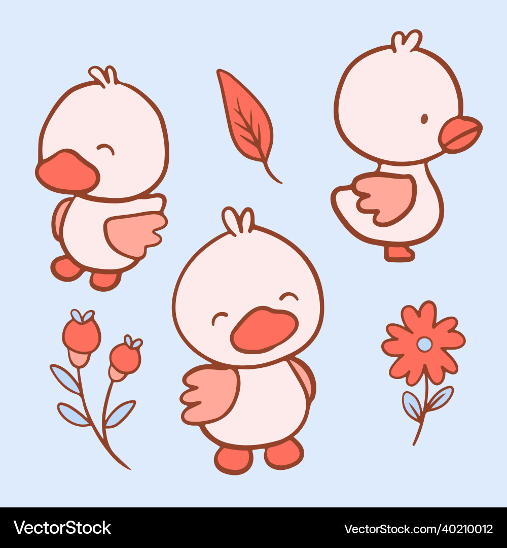 Big isolated hand drawn cartoon character design Vector Image