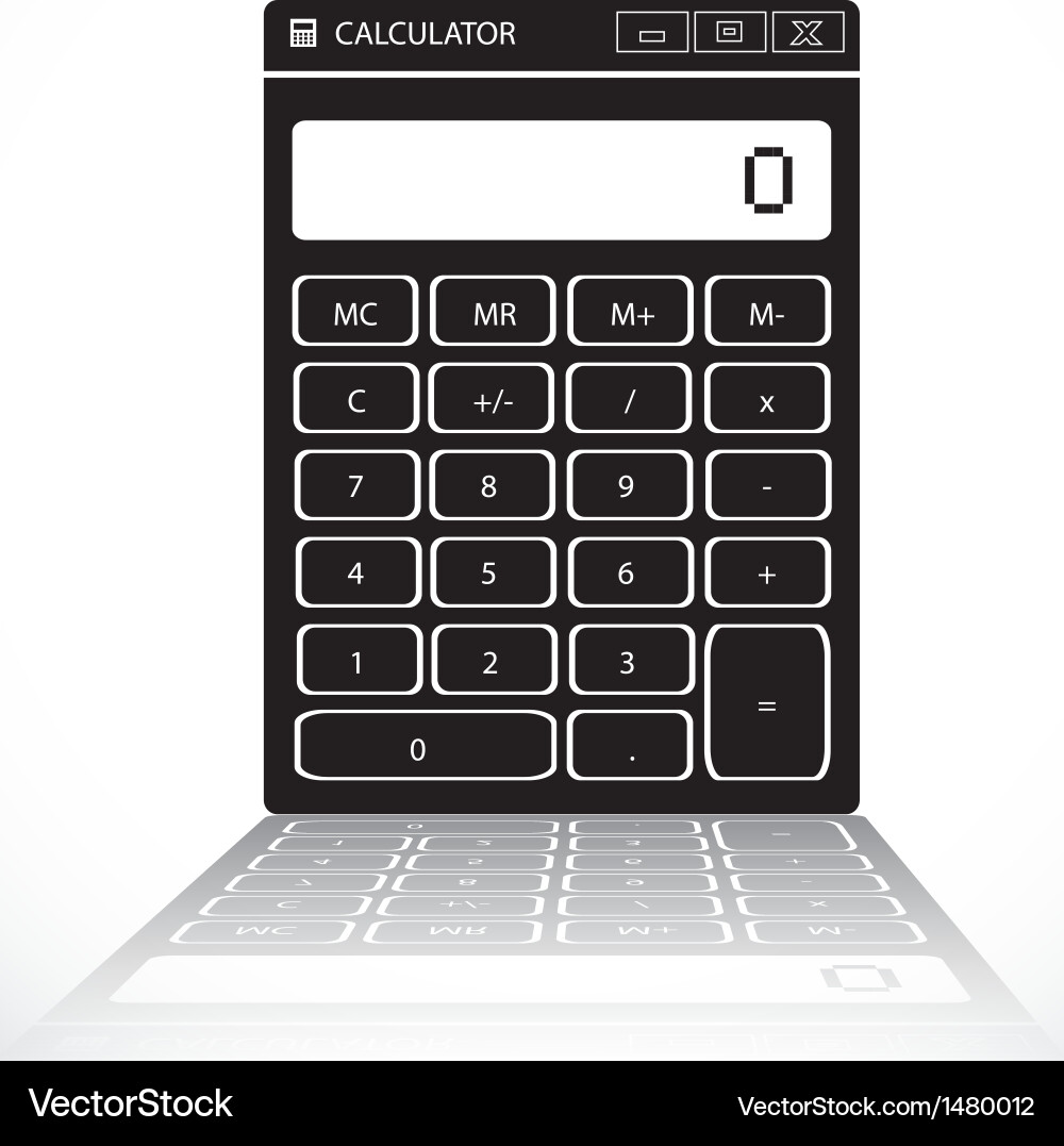 Calculator Royalty Free Vector Image - VectorStock