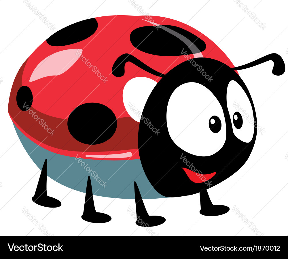 Cartoon ladybird Royalty Free Vector Image - VectorStock