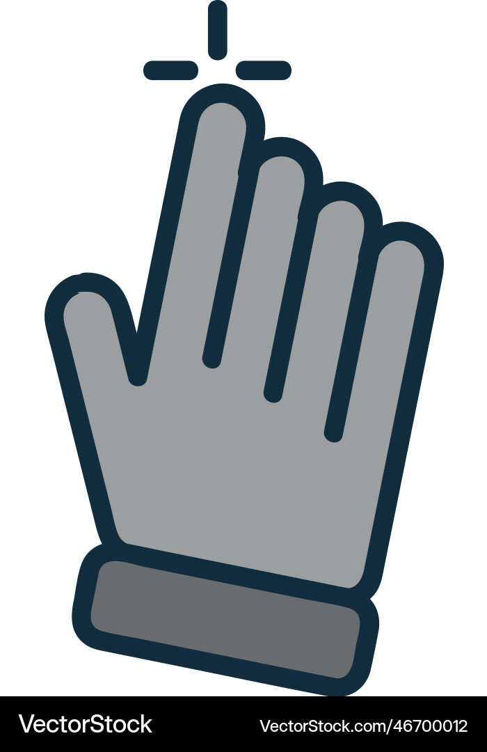 Clicking hand pointer Royalty Free Vector Image