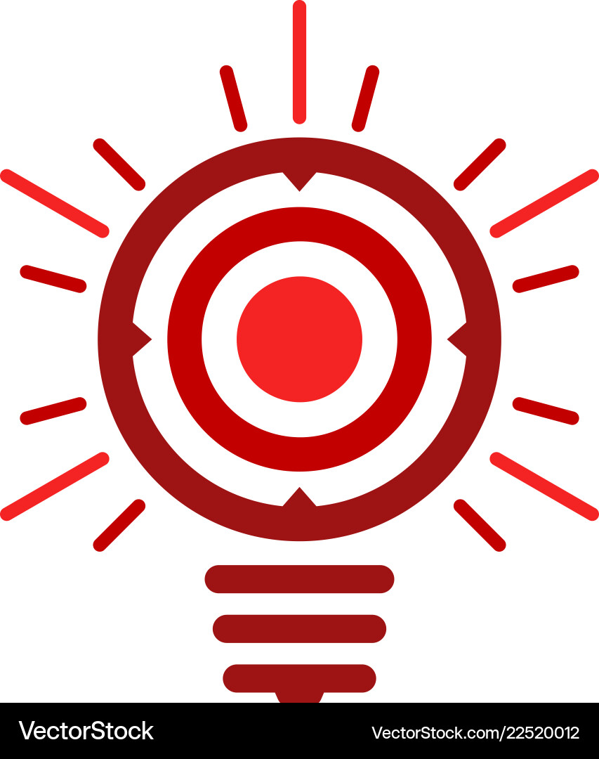 Creative target logo icon design Royalty Free Vector Image