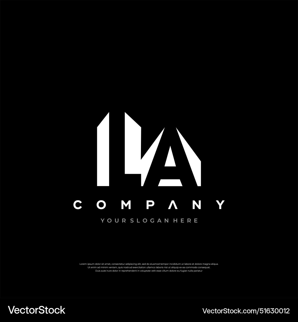 Ila company emblem Royalty Free Vector Image - VectorStock