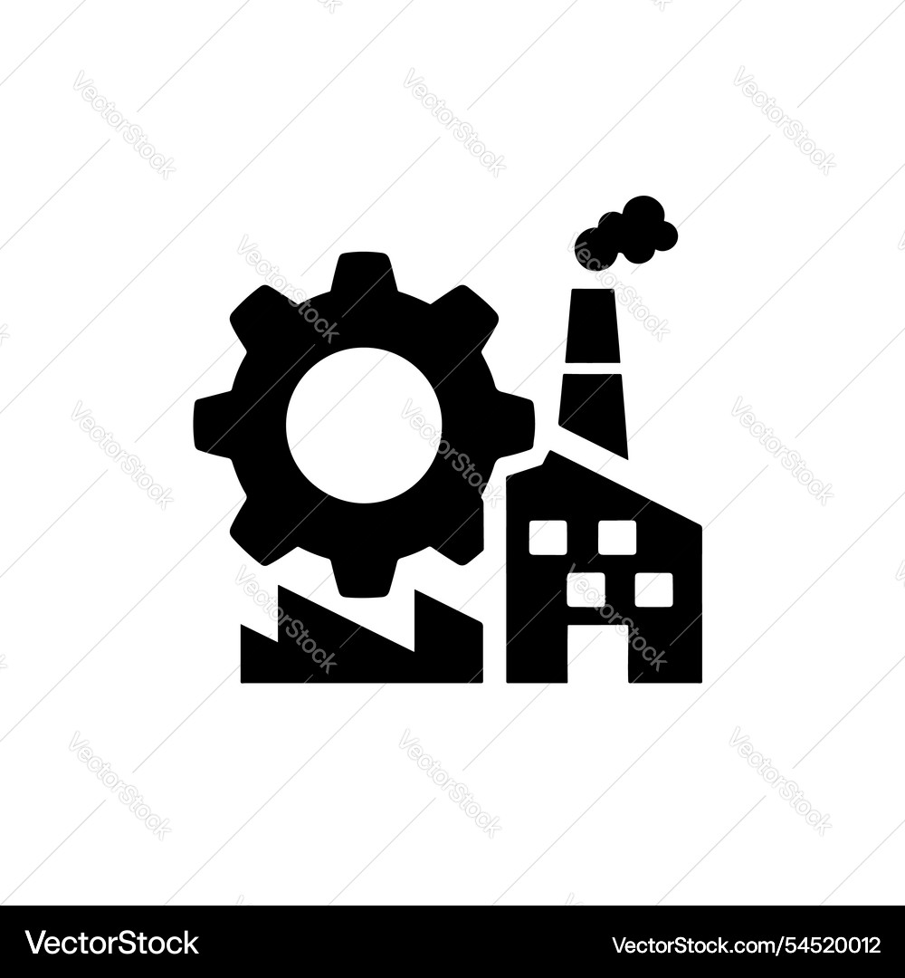 Industrial factory gear icon 2 Royalty Free Vector Image