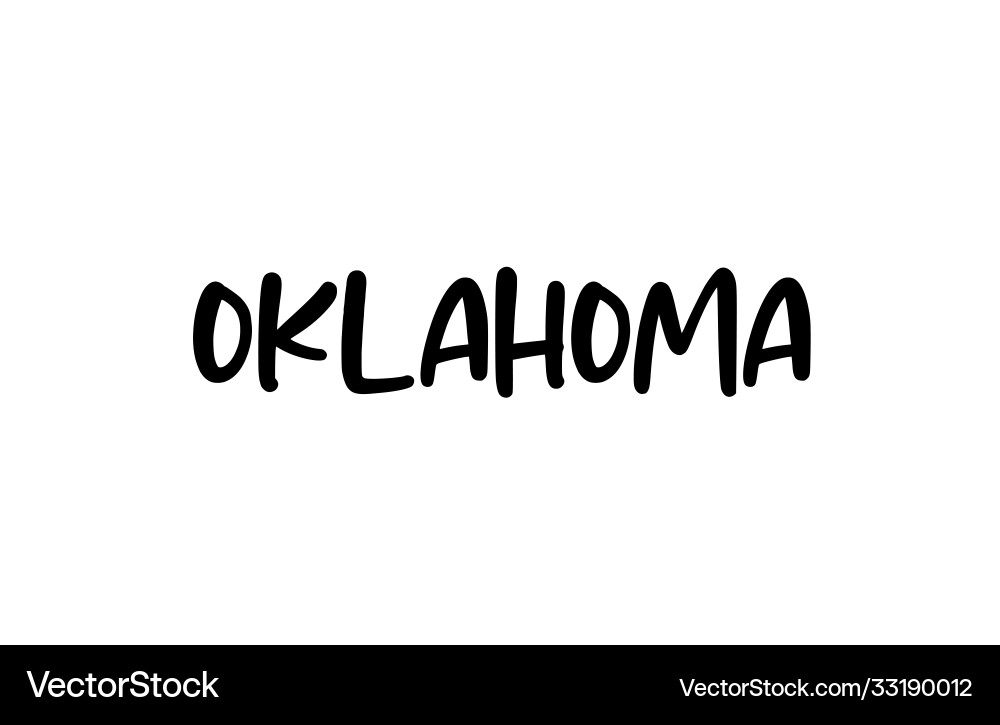 Word Vector Okc Premium Vector | Oklahoma Text Design. Vector
