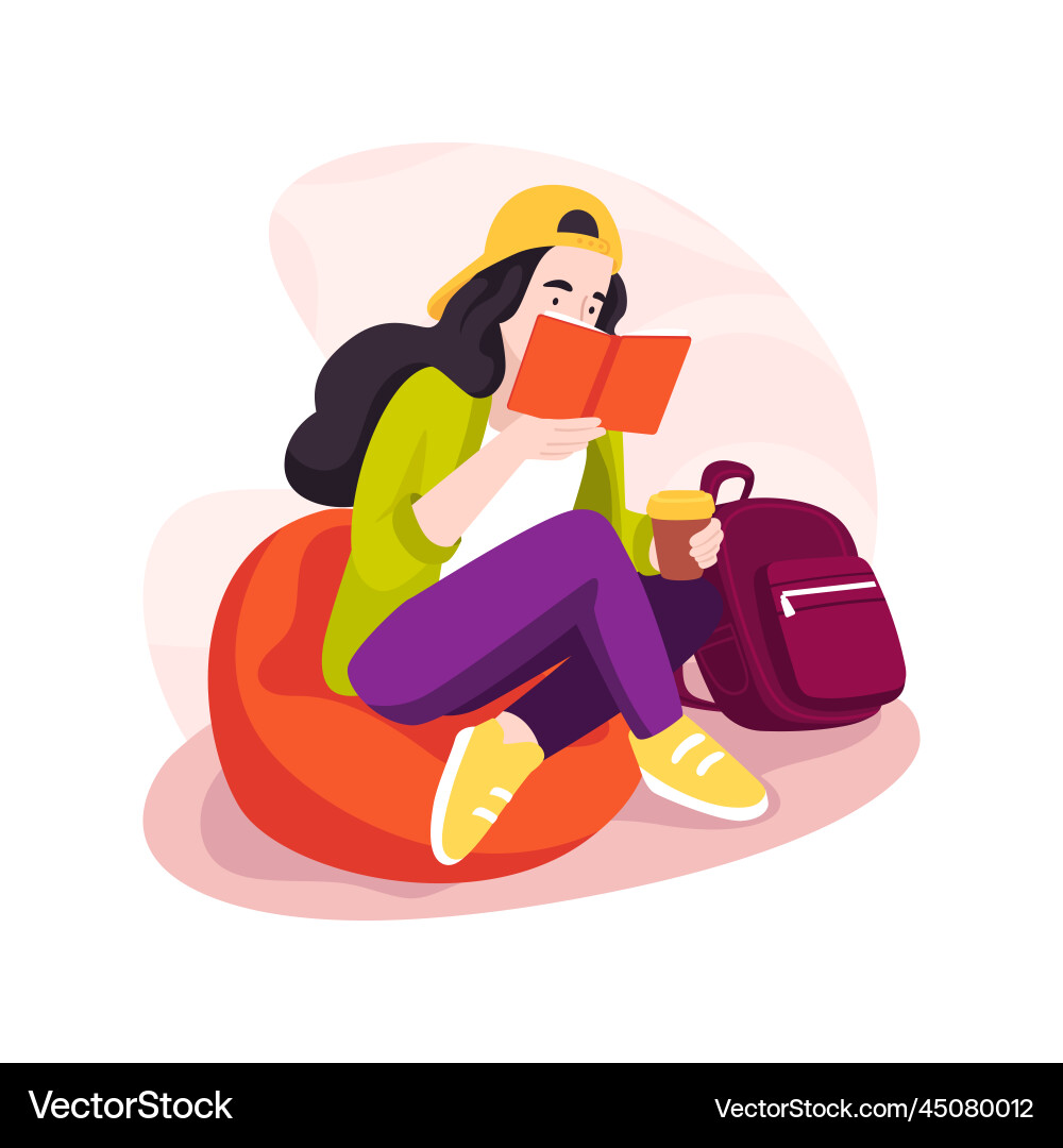 Structured home learning isolated cartoon Vector Image