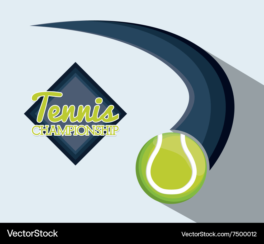 Tennis sport design Royalty Free Vector Image - VectorStock