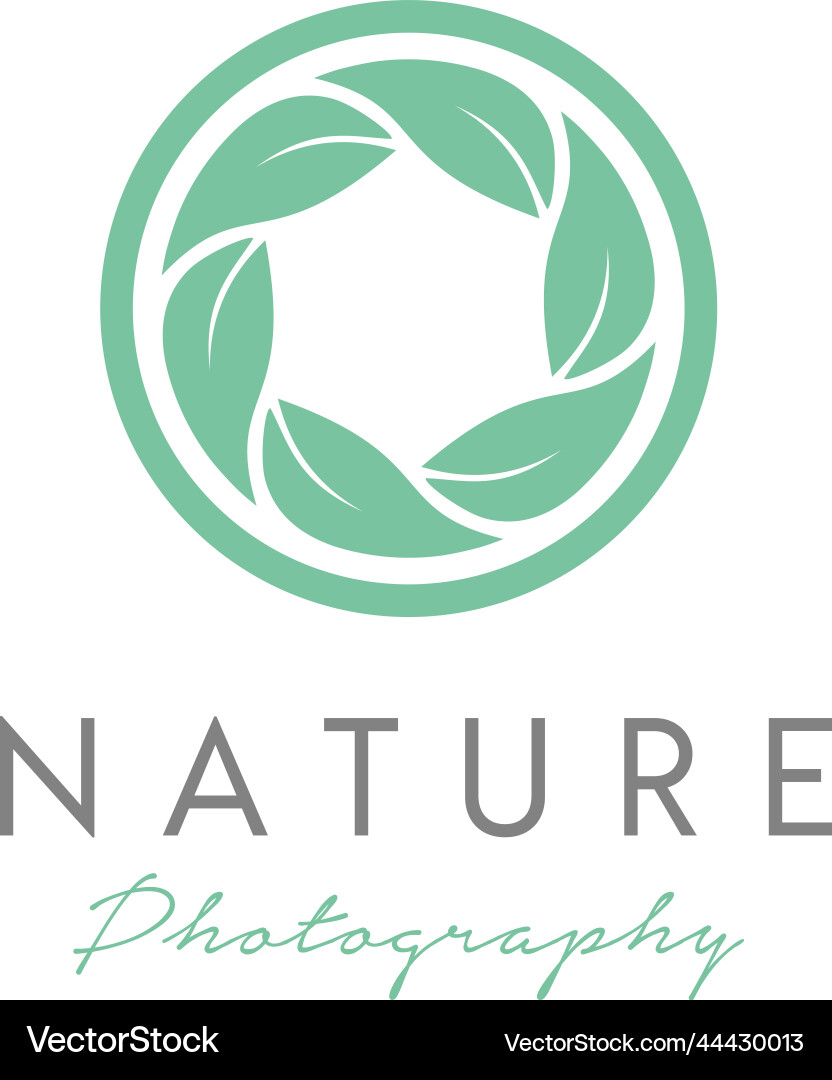 Aperture shutter lens camera leaf photography logo