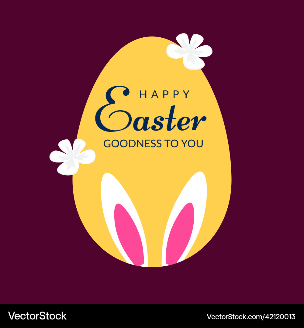 Banner design of happy easter Royalty Free Vector Image
