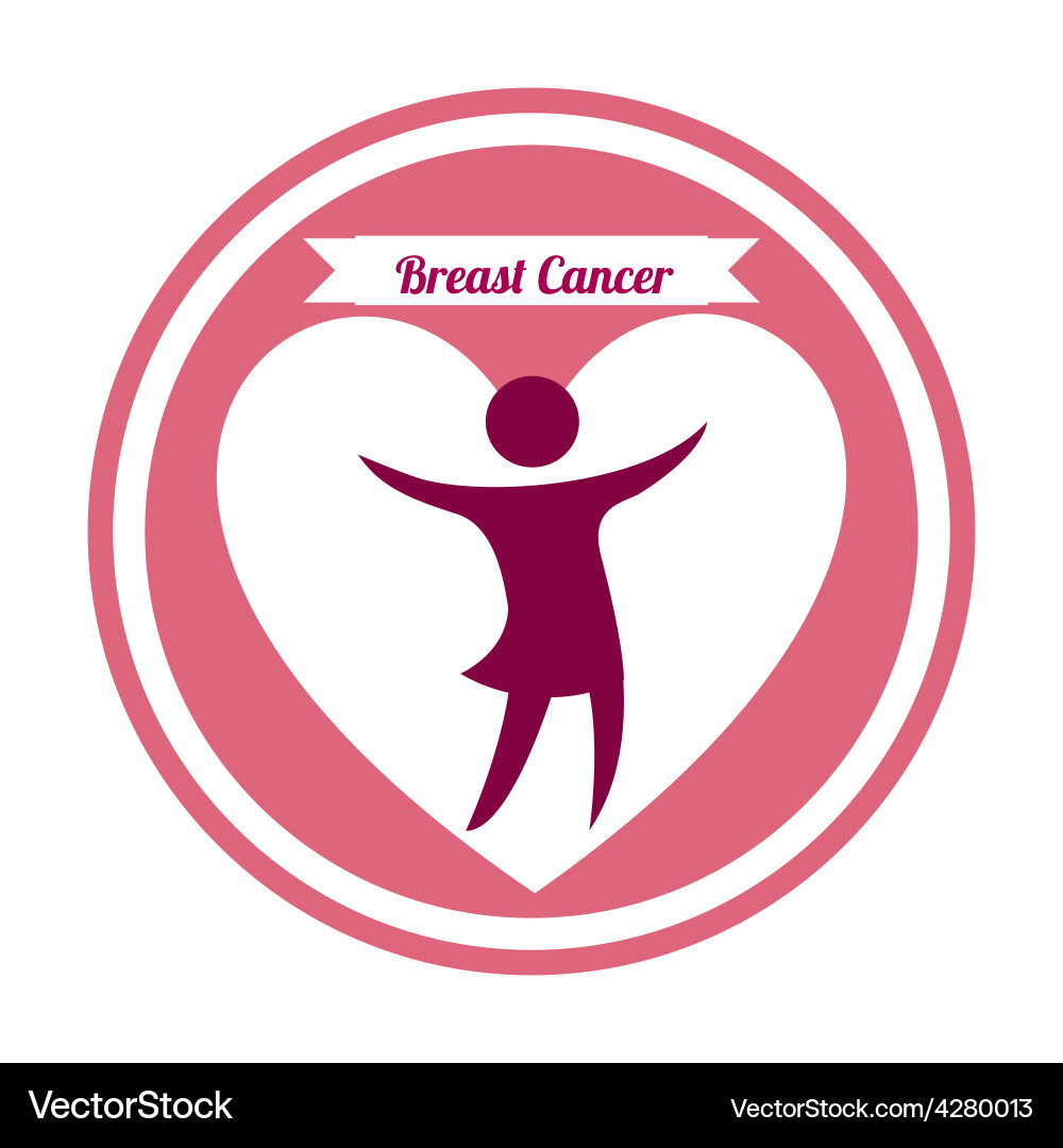 Breast cancer Royalty Free Vector Image - VectorStock