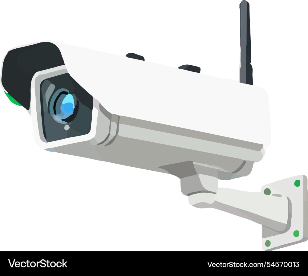 Cctv security infrastructure monitoring infrared Vector Image