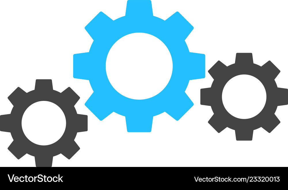 Gear transmission icon Royalty Free Vector Image