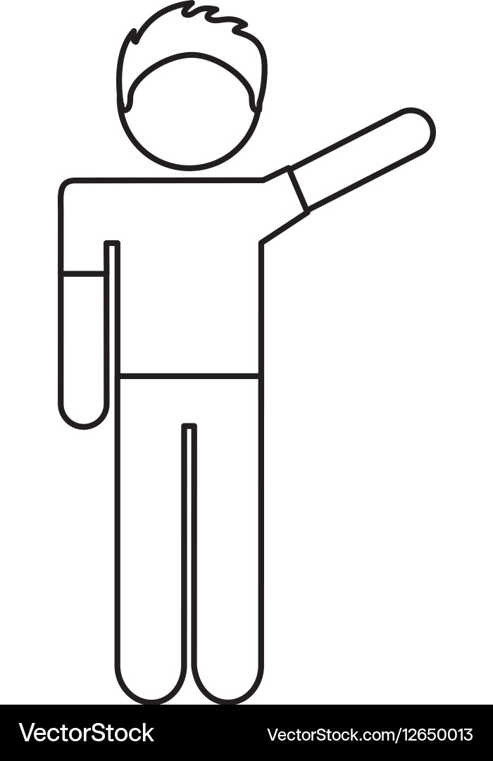 Human figure isolated icon Royalty Free Vector Image