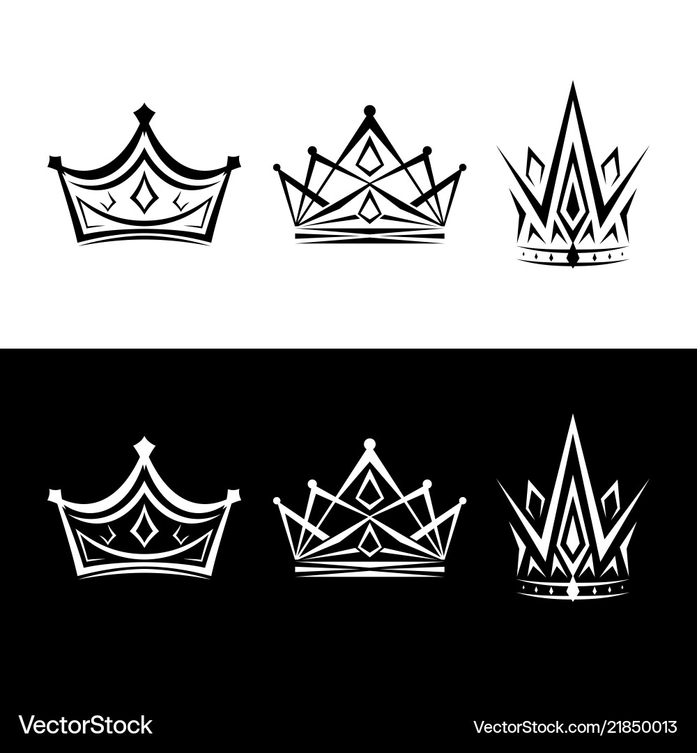 Luxury crown Royalty Free Vector Image - VectorStock