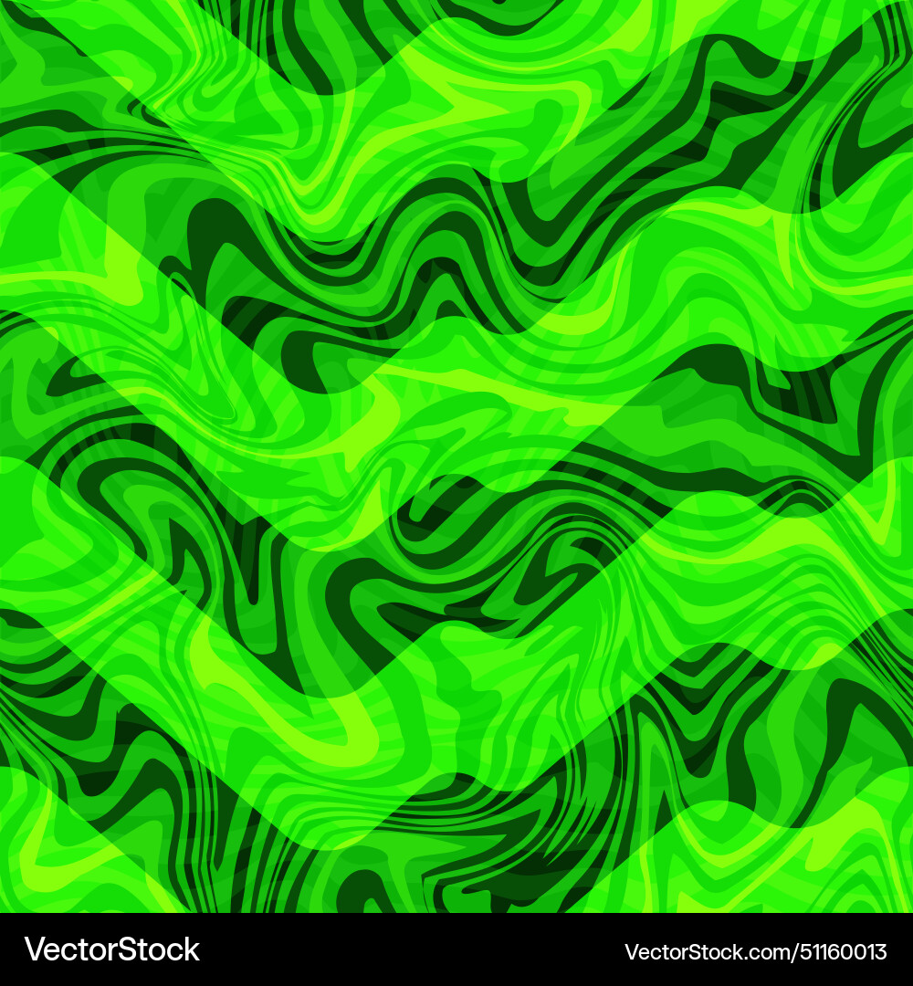 Toxic waves seamless pattern Royalty Free Vector Image