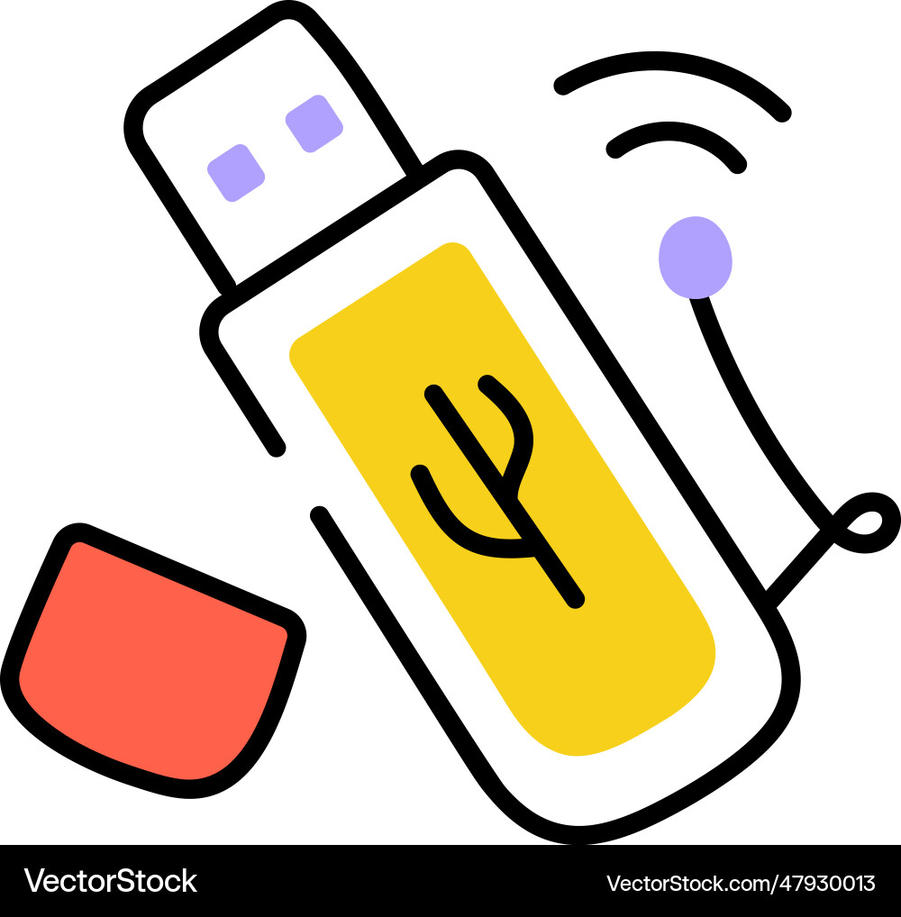 Usb dongle Royalty Free Vector Image - VectorStock