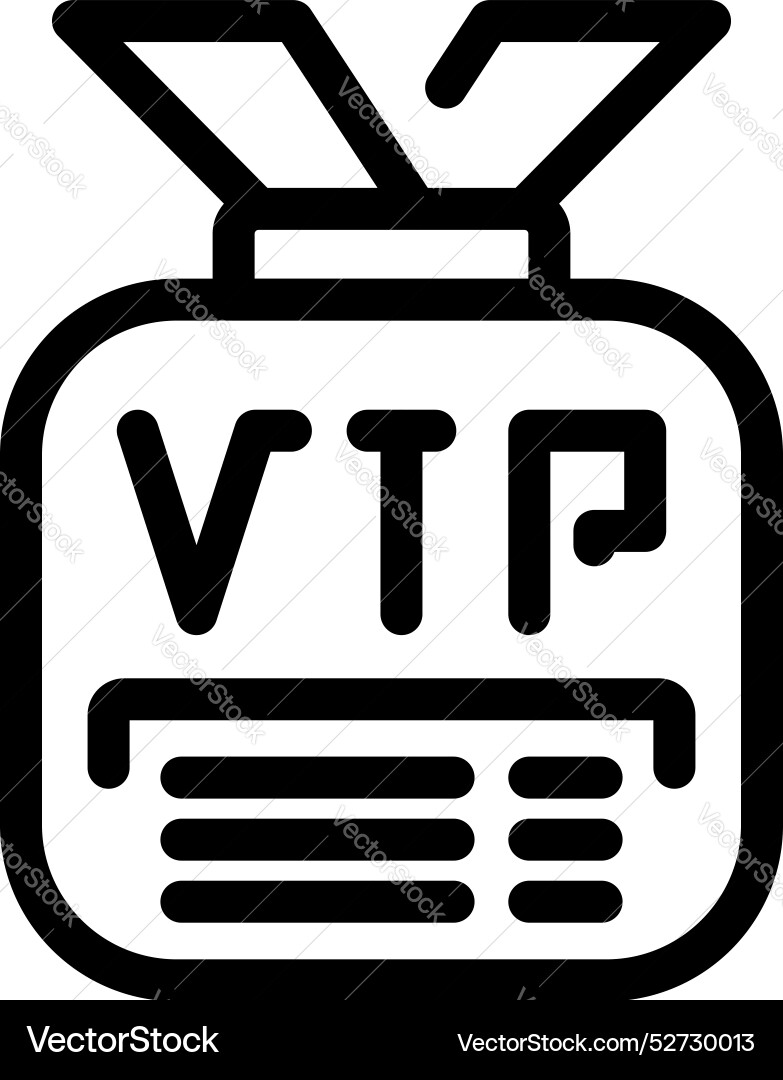 Vip member card offering exclusive access Vector Image