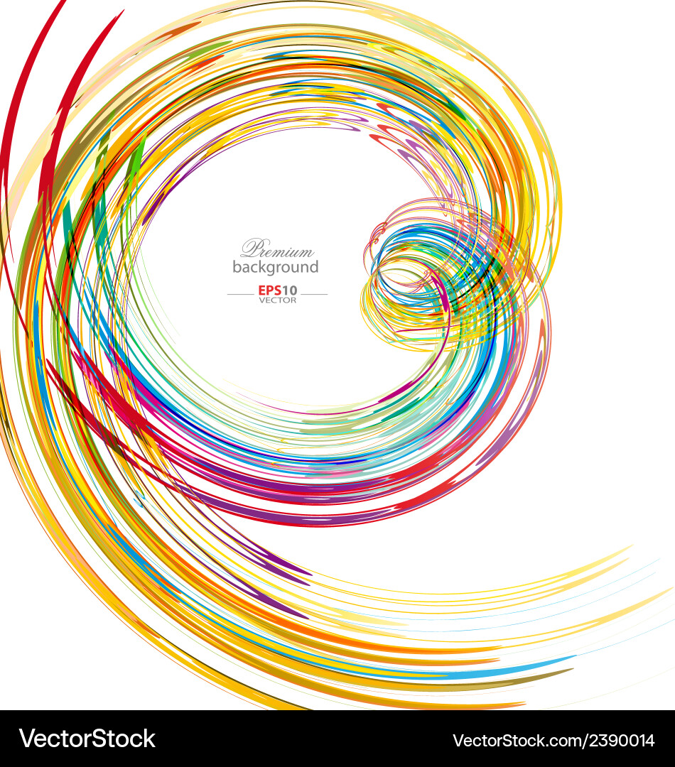 Abstract color ribbons background Royalty Free Vector Image