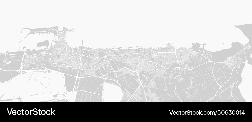 Background alexandria map egypt white and light Vector Image