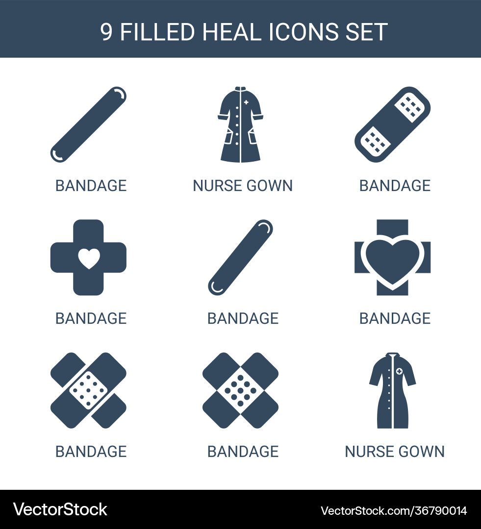 Heal icons Royalty Free Vector Image - VectorStock