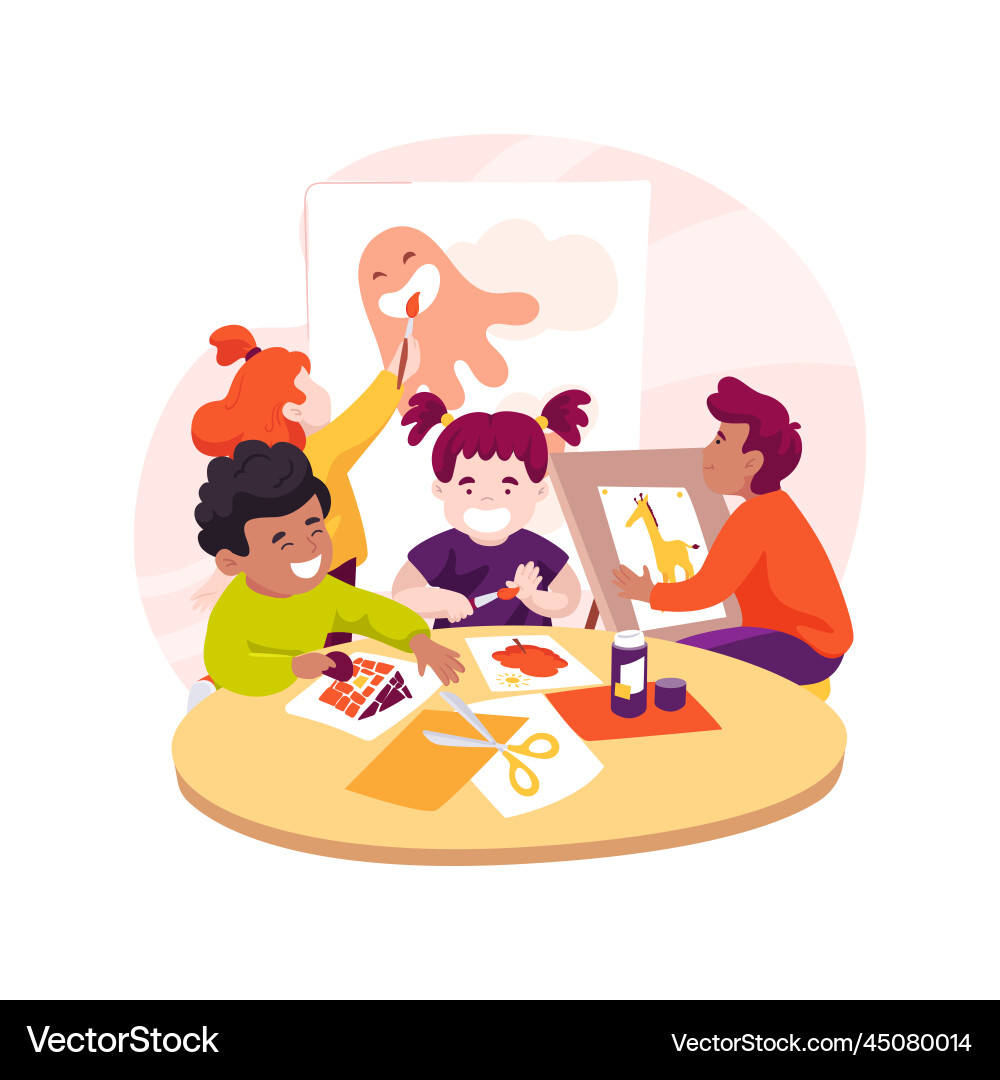 Independent learning isolated cartoon Royalty Free Vector