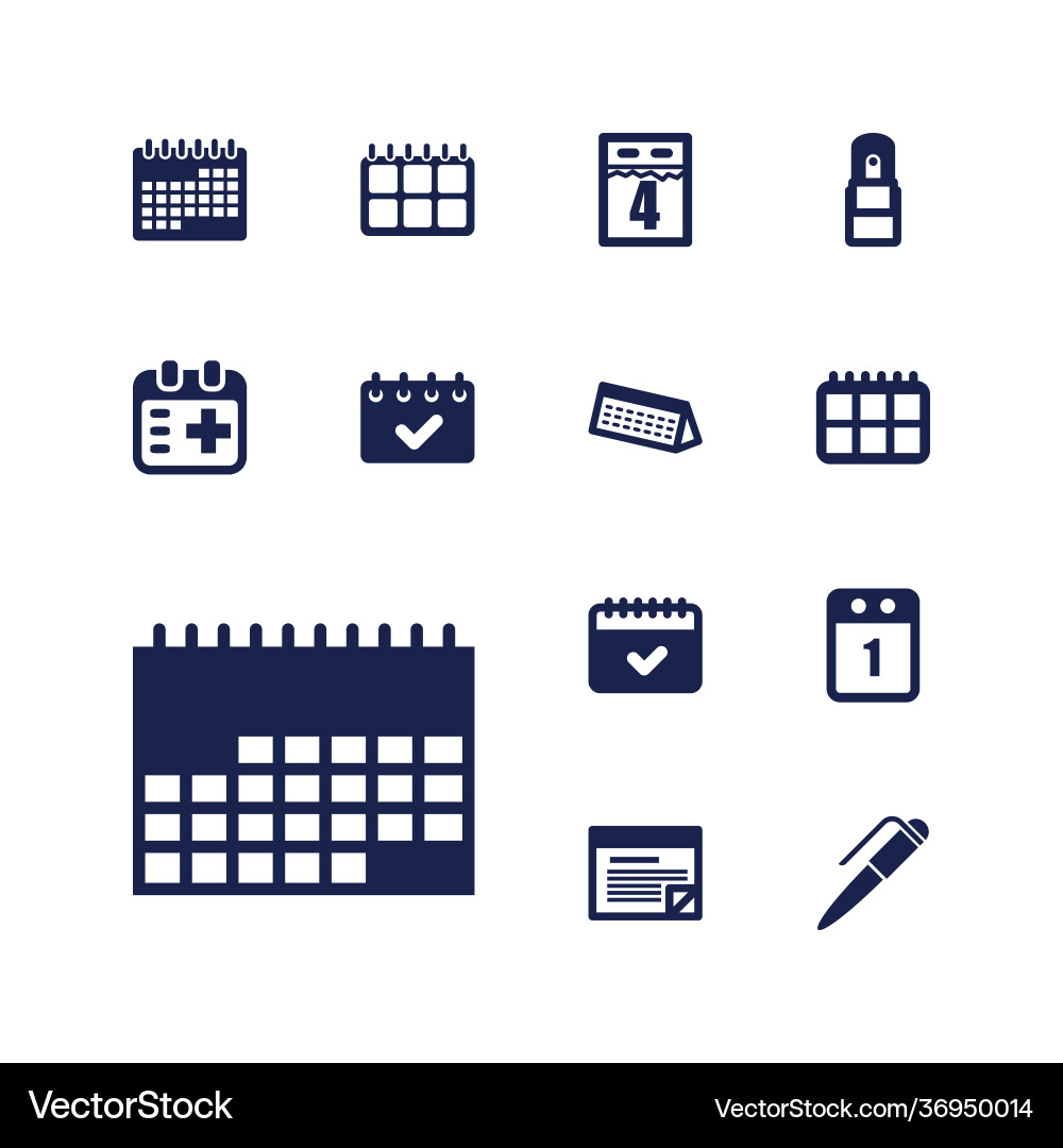 Plan icons Royalty Free Vector Image - VectorStock