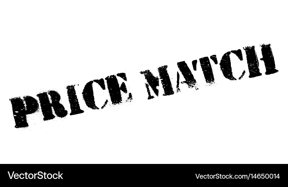 Price match rubber stamp Royalty Free Vector Image