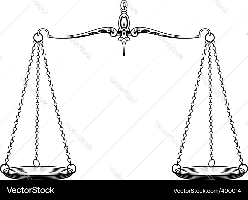 Vintage scales Royalty Free Vector Image - VectorStock