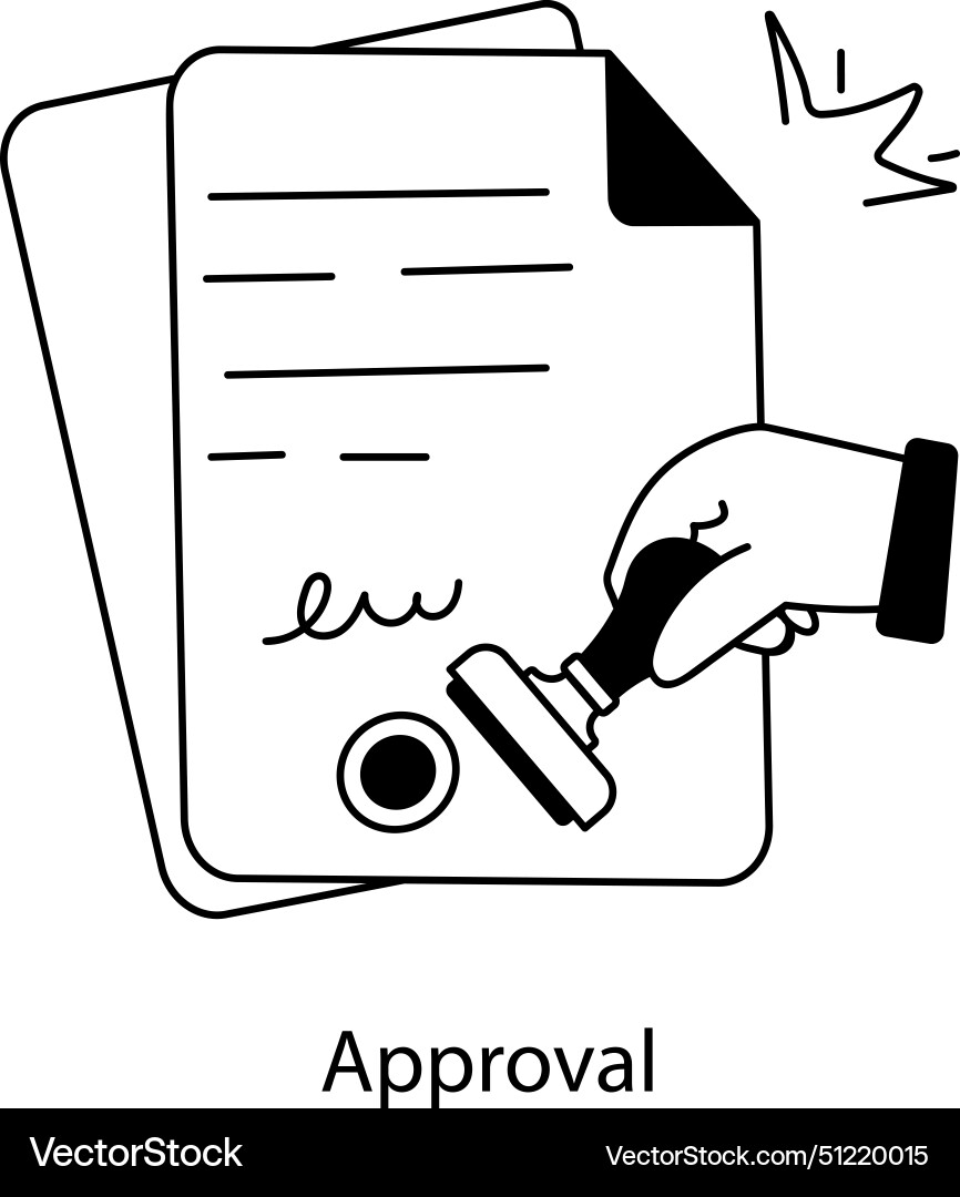 Approval Royalty Free Vector Image - VectorStock