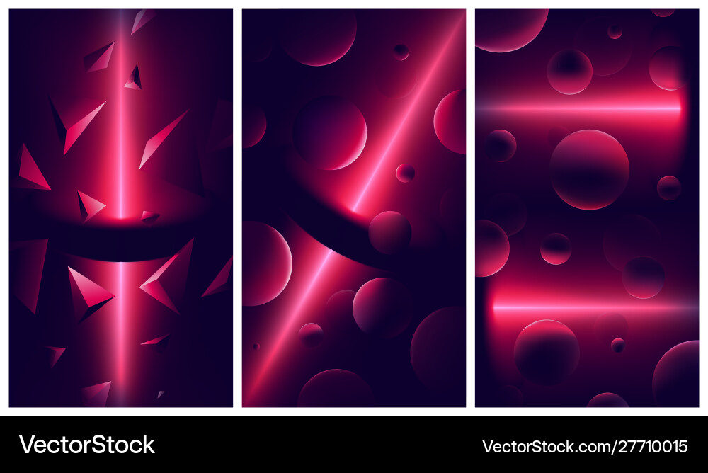 Atmospheric backgrounds with red lights Royalty Free Vector