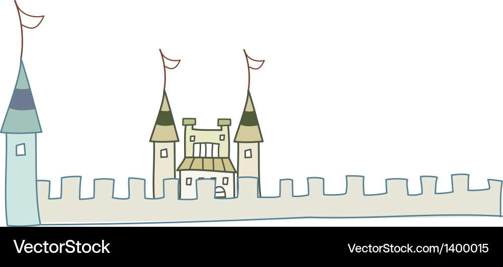 Castle Royalty Free Vector Image - VectorStock
